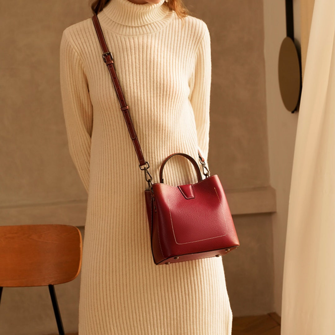 Crossbody Bag ,tote Bag, Genuine Leather Crossbody Bag, Minimalist ...
