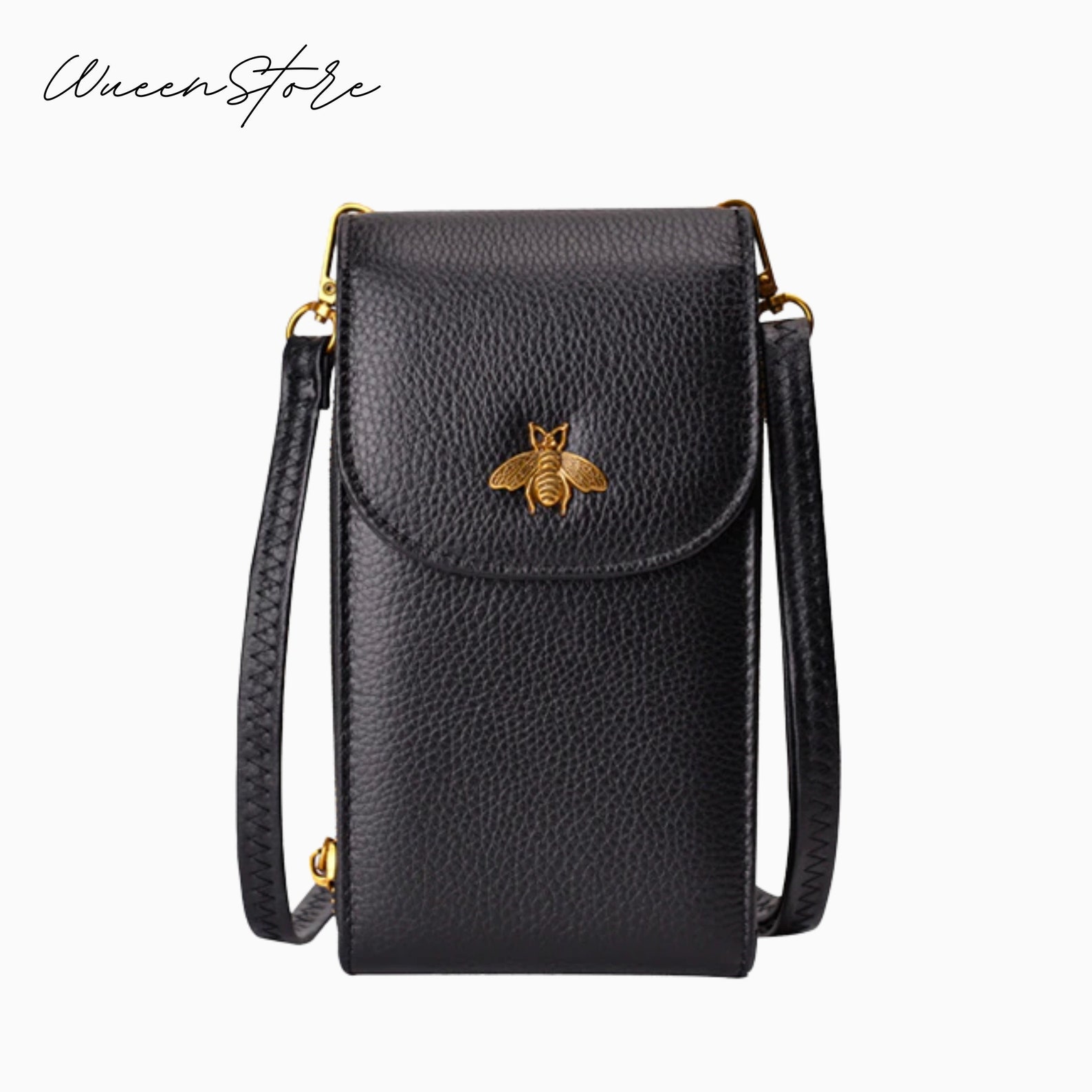 Crossbody Phone Bag for Women Classy Genuine Leather Mobile - Etsy