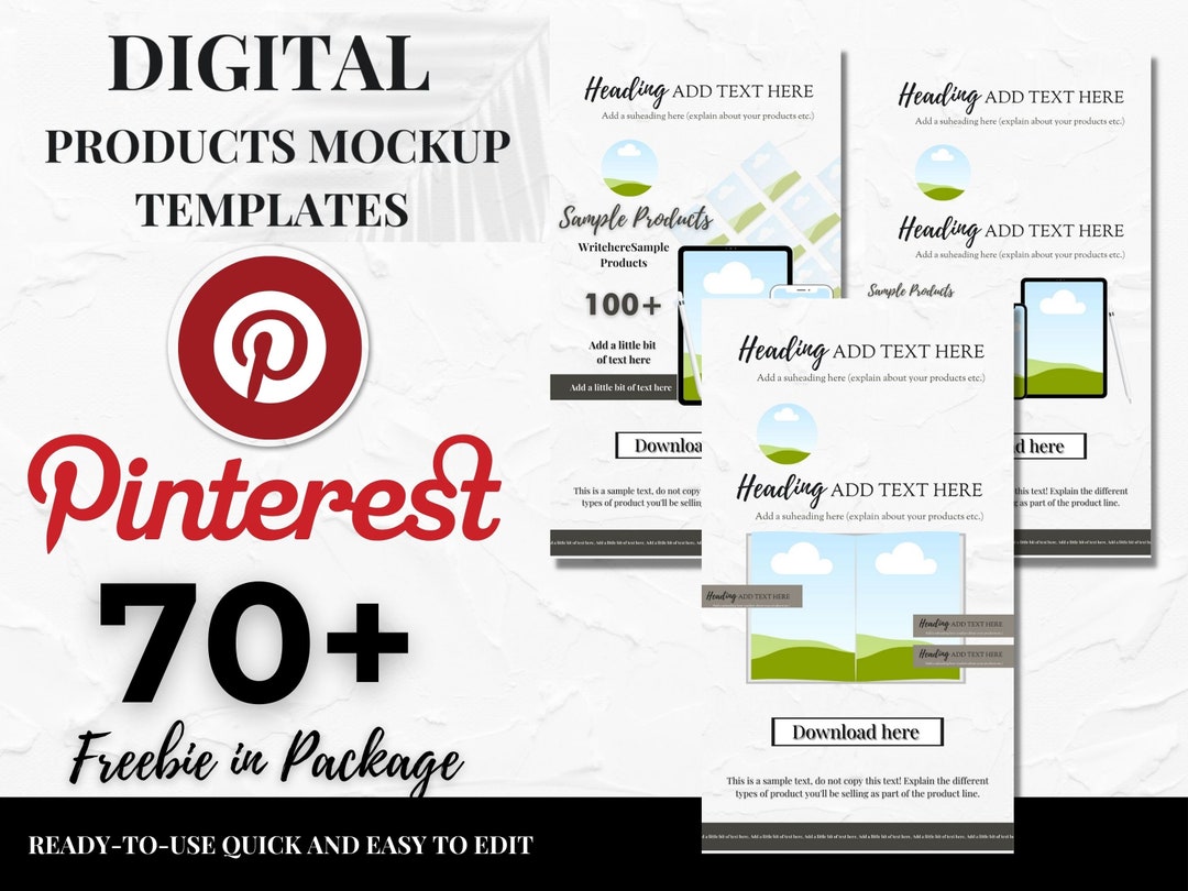 Boost Your Brand With 70 Pinterest Pin Mockup Templates for Business ...