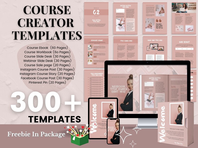 Bundle Canva Templates Course Creator Workbook & Ebook, Instagram ...