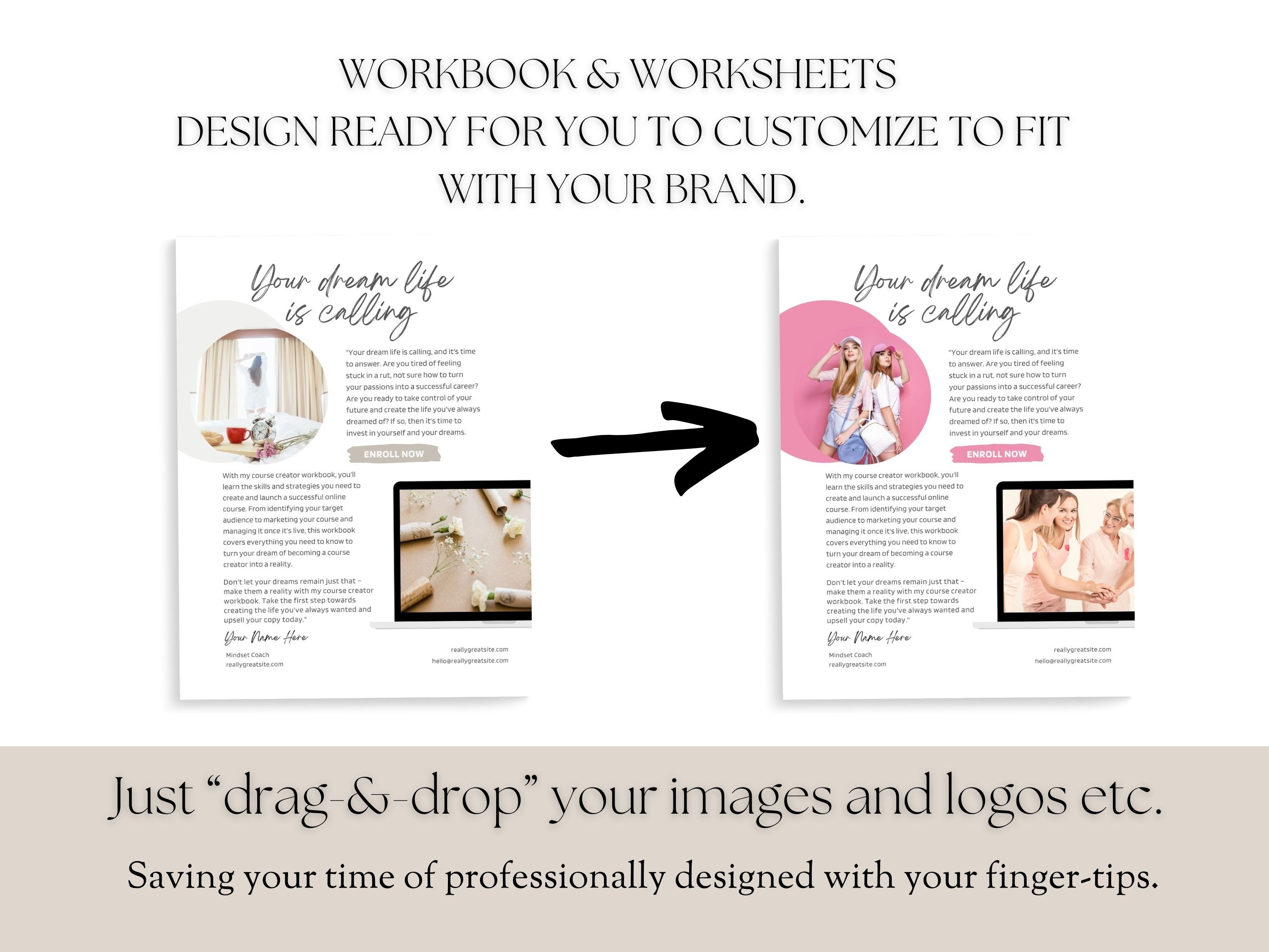 The Ultimate Course Creator Workbook Template, Create a Professional ...