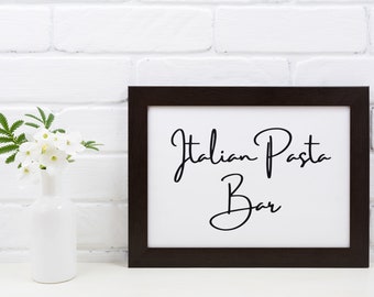 Pasta Bar Sign Printable - Etsy