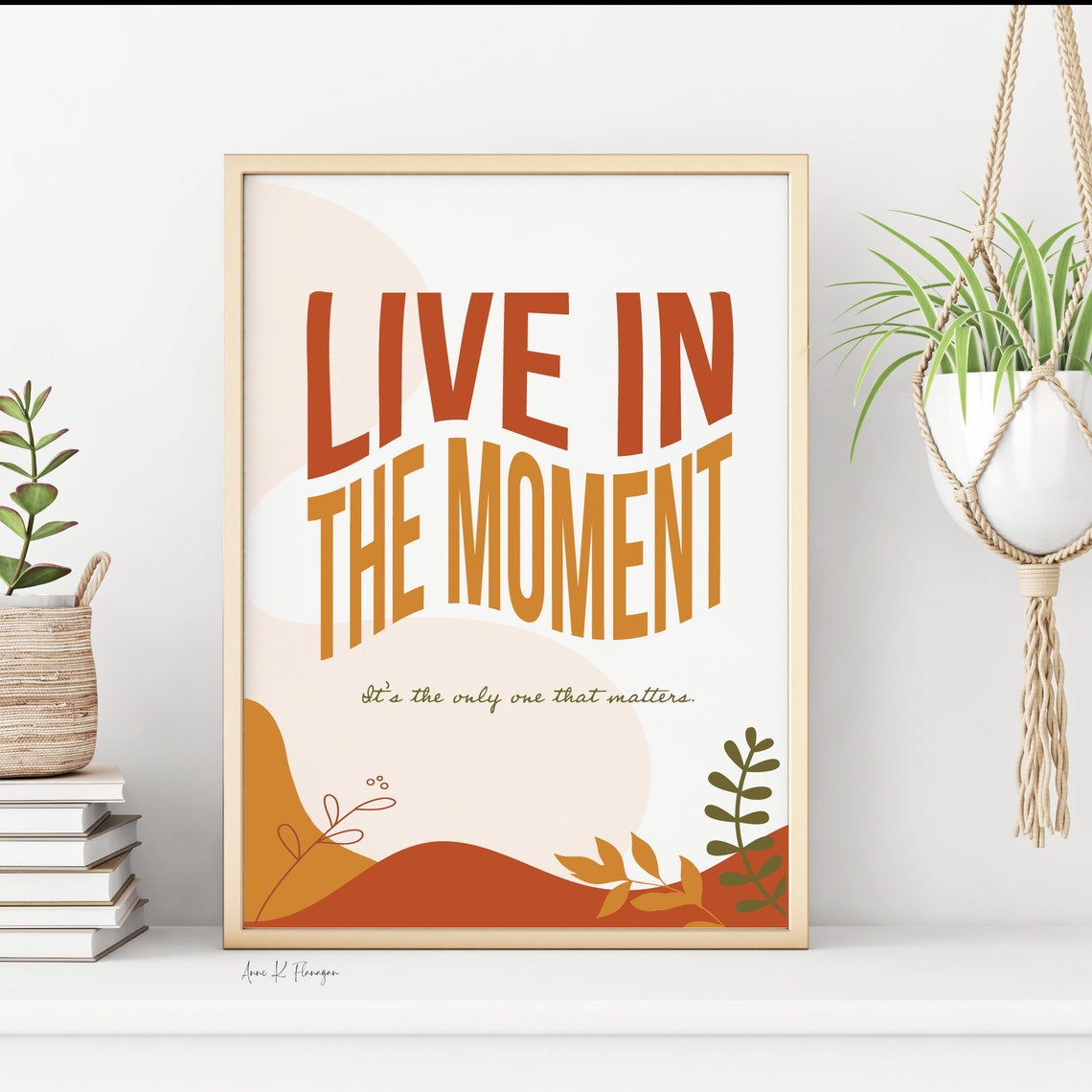 Mindfulness Motivational Boho Printable Instant Download - Etsy