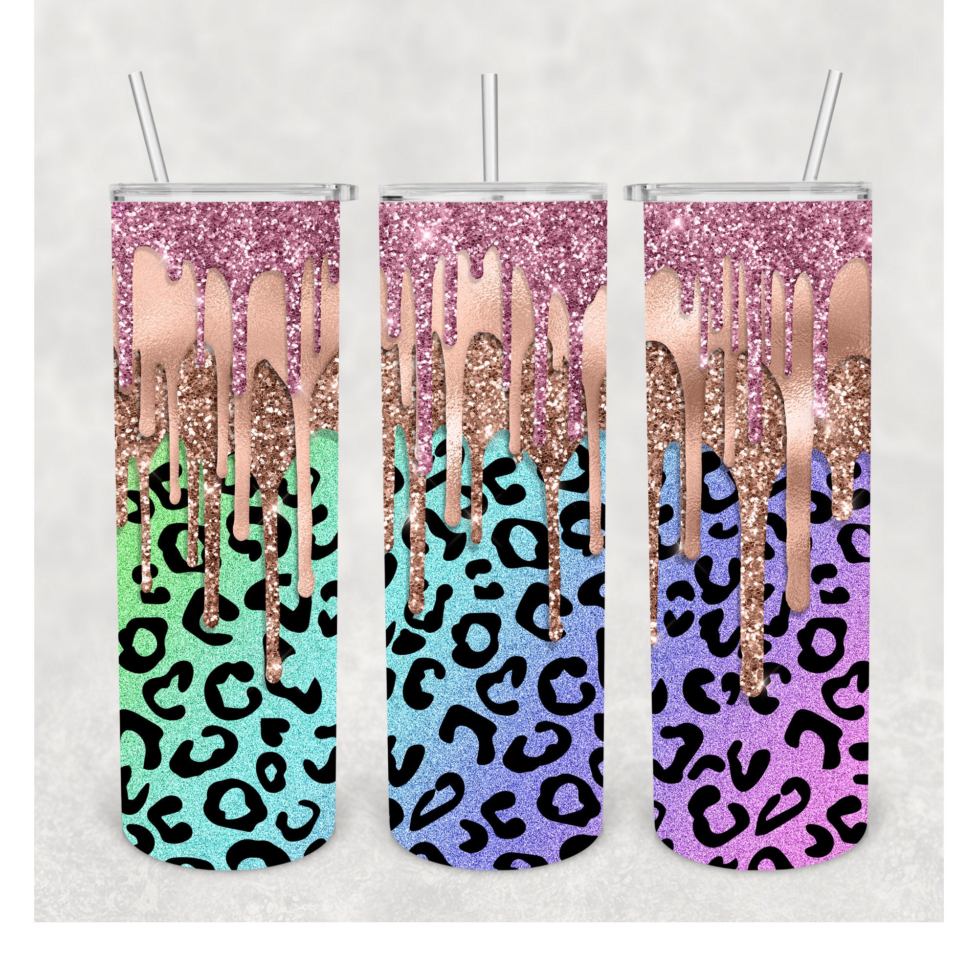 Art & Collectibles Digital File Leopard Print Rose Gold Drip 20/30 ...