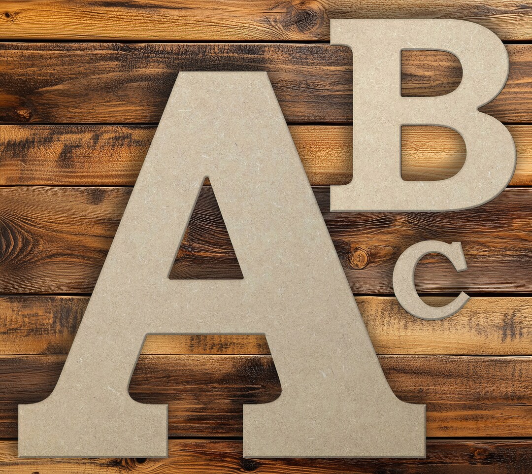 Large Wooden Alphabet Letters and Numbers, Small Wood Letters ...