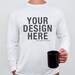 Colortone 1300 Grey Mockup C1300 Tshirt Model Mock up Oversized Tee ...