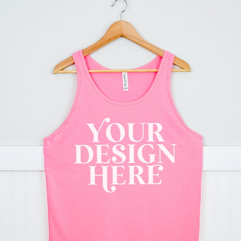 Neon Pink Tank Top - Etsy