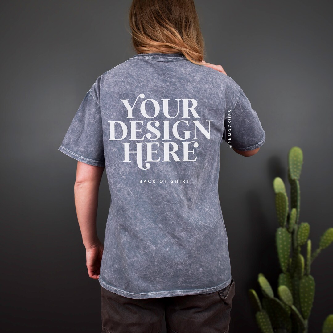 Colortone 1300 Grey Mockup C1300 Tshirt Model Mock up Oversized Tee ...