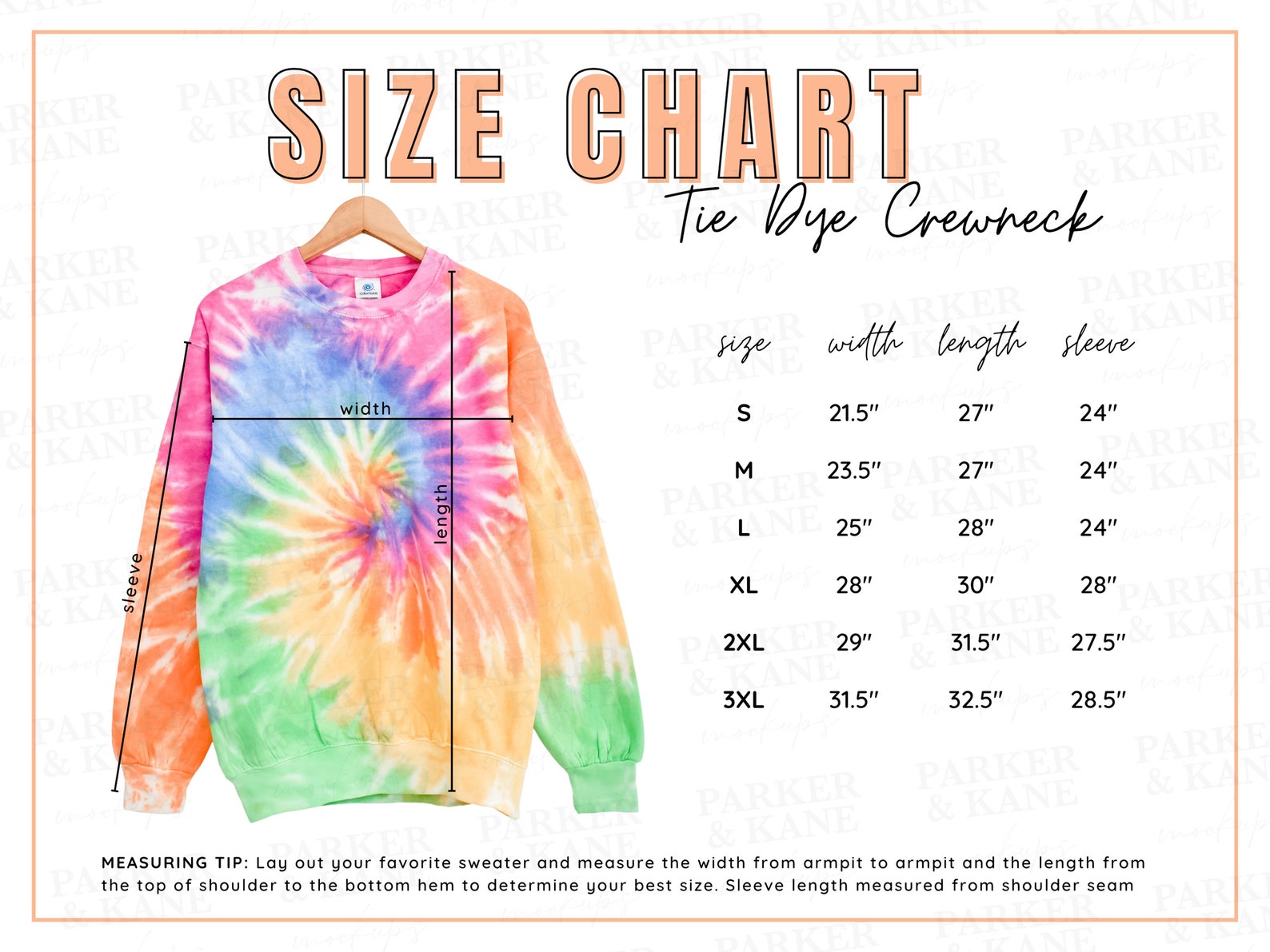 Colortone 8100 Size Chart Eternity Tie Dye Sweater - Etsy