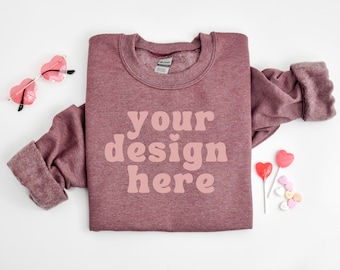 Charcoal Gildan 18000 Mockup G180 Sweatshirt Mock Up - Etsy