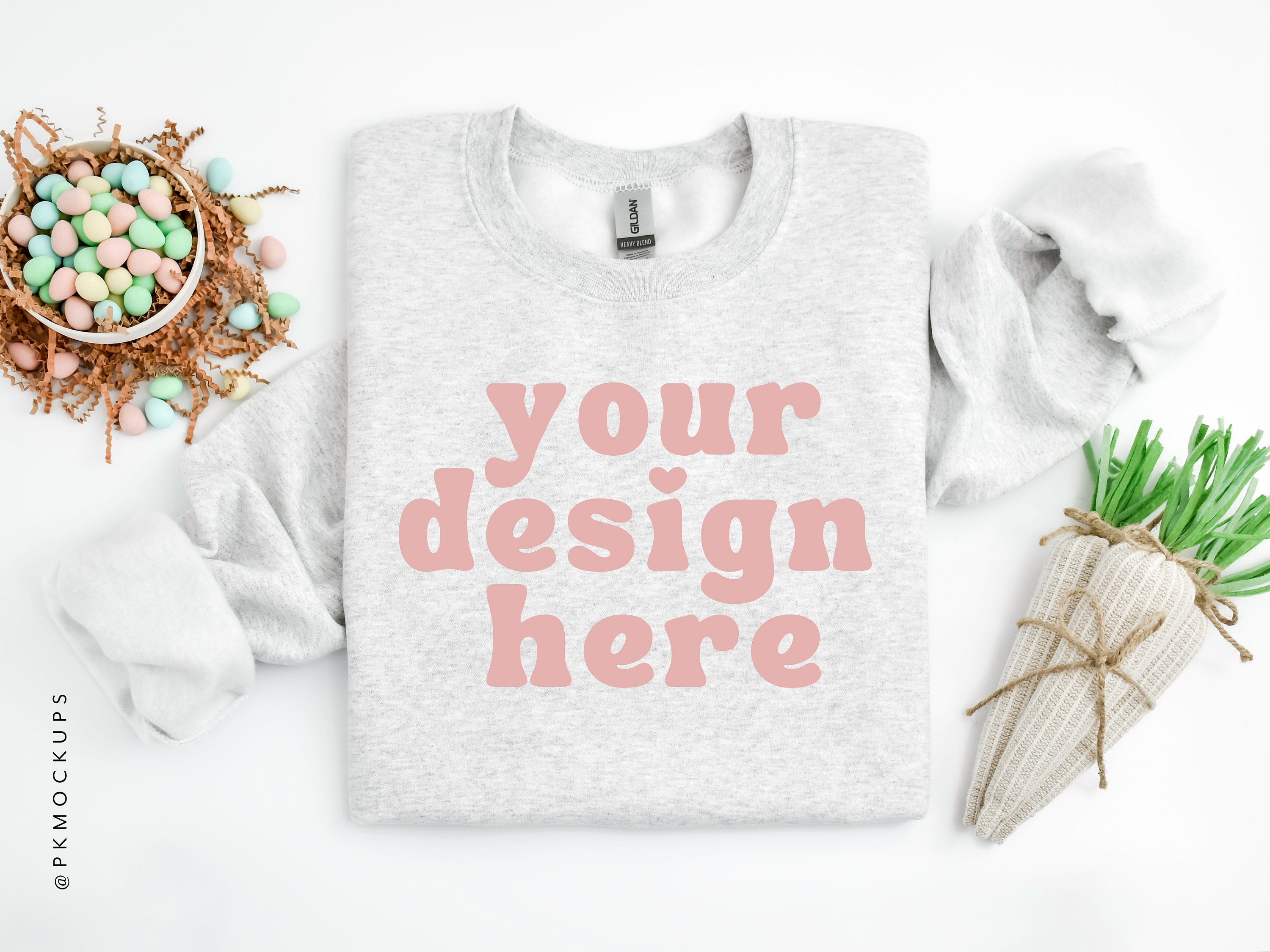 Gildan 18000 Mockup Bundle, Easter Mock Up, Spring Flatlay, Sand Mock ...