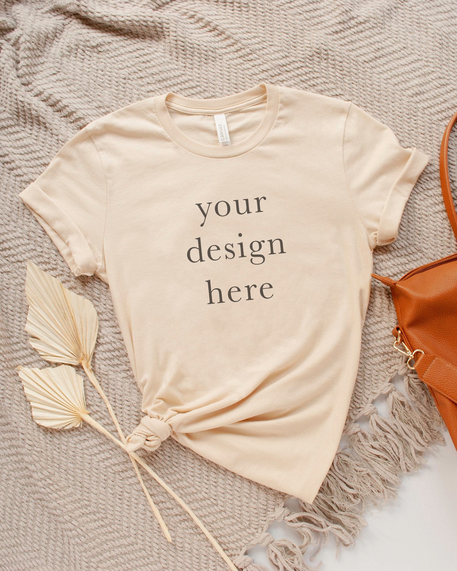 Bella Canvas 3001, Soft Cream Mock Up, Fall Tee Mockup, Blank Tshirt ...