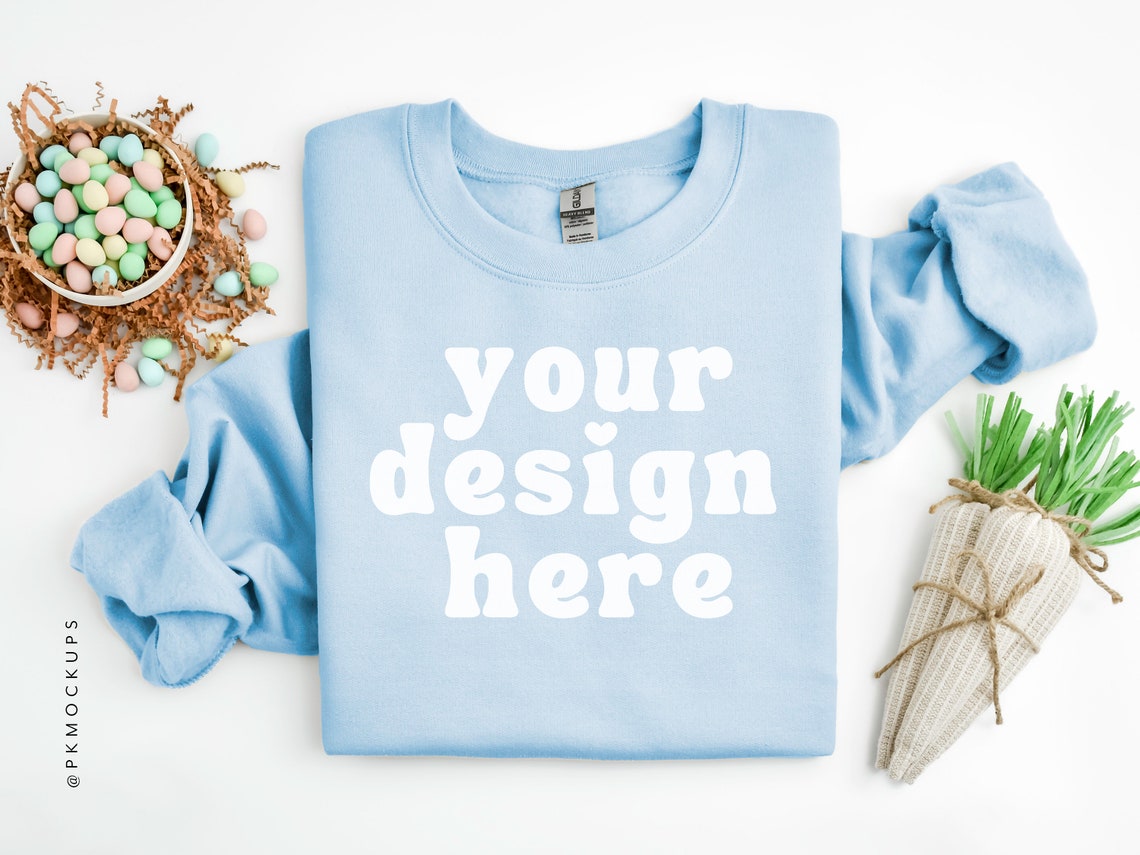 Gildan 18000 Mockup Bundle, Easter Mock Up, Spring Flatlay, Sand Mock ...
