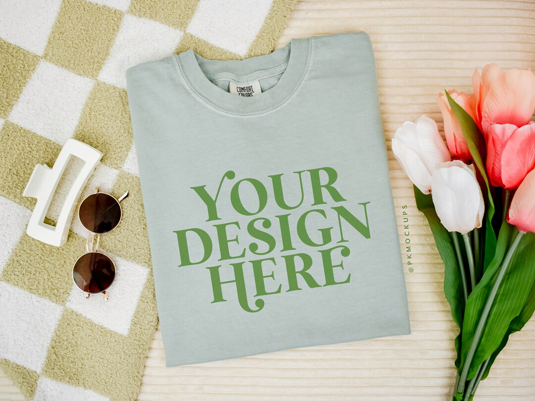 Comfort Colors 1717 Mockup Bay C1717 Lifestyle Mock up Bright Spring ...