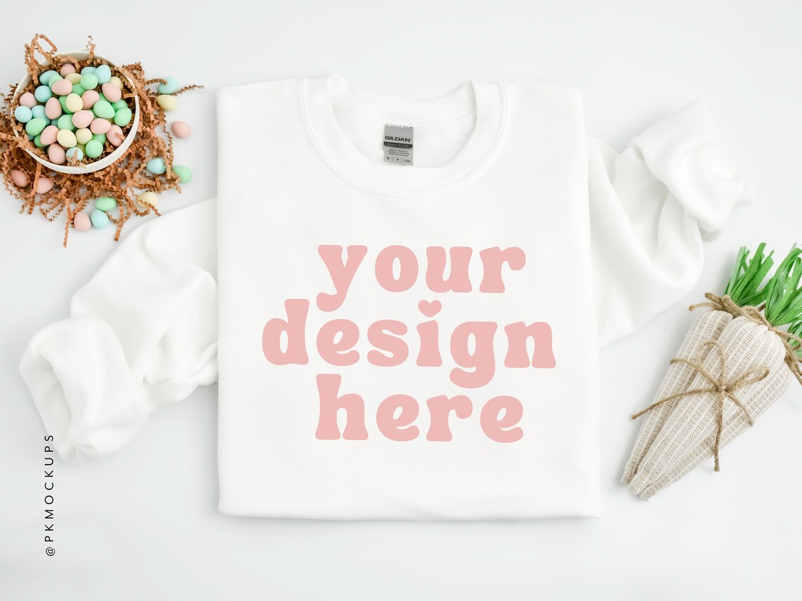 Gildan 18000 Mockup Bundle, Easter Mock Up, Spring Flatlay, Sand Mock ...