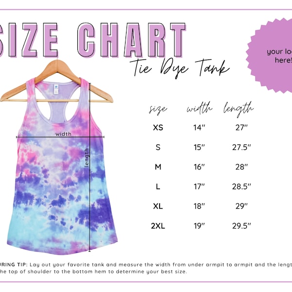 Measurements Chart - Etsy
