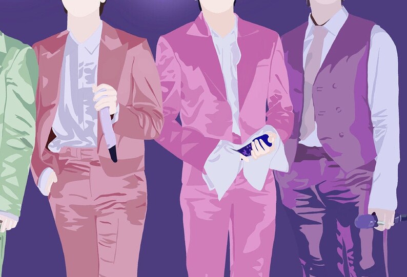 BTS Dynamite Poster | BTS Wall Art | Instant Digital Download | BTS ...