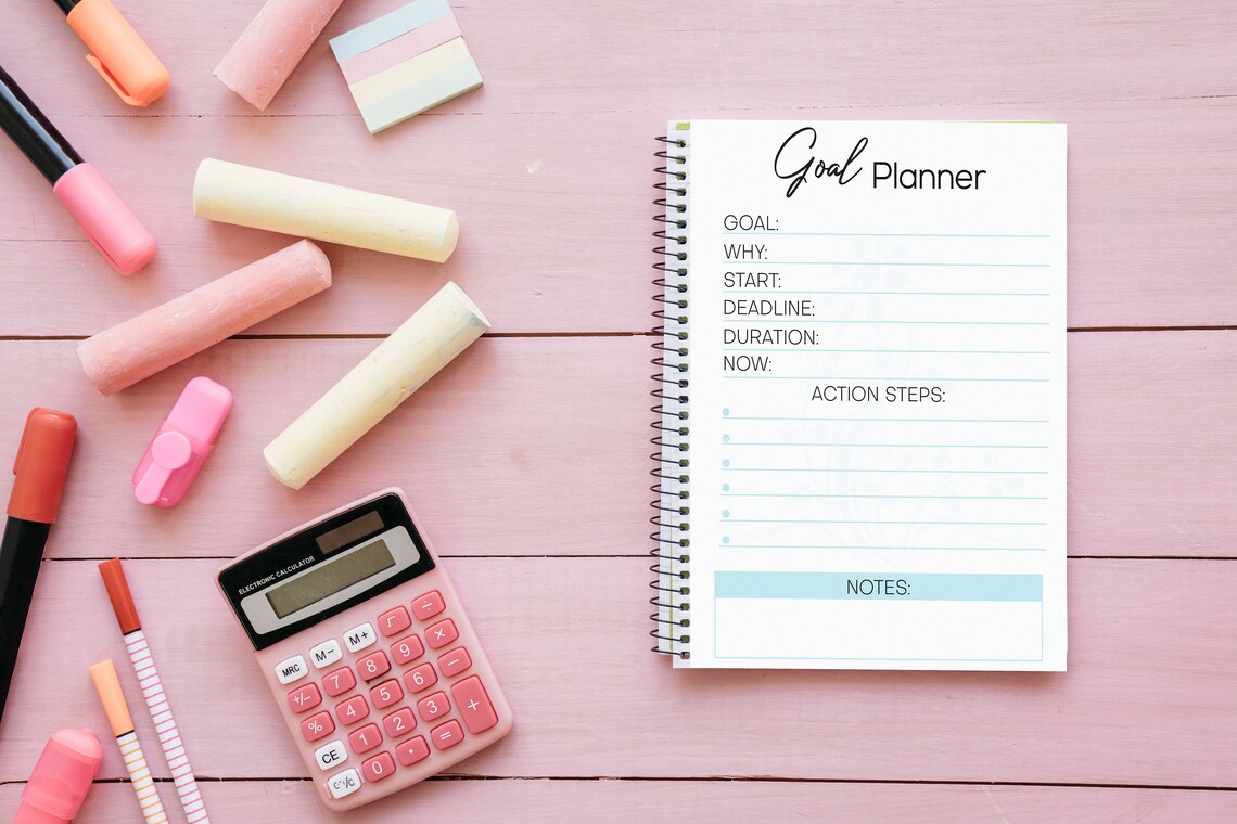 Goal Planner Printable, Goal Planner 2021, Goal Planner Digital, Goal ...