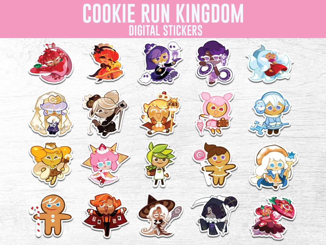 Cookie Run Stickers Pack Cookie Run Kingdom Stickers Pack - Etsy