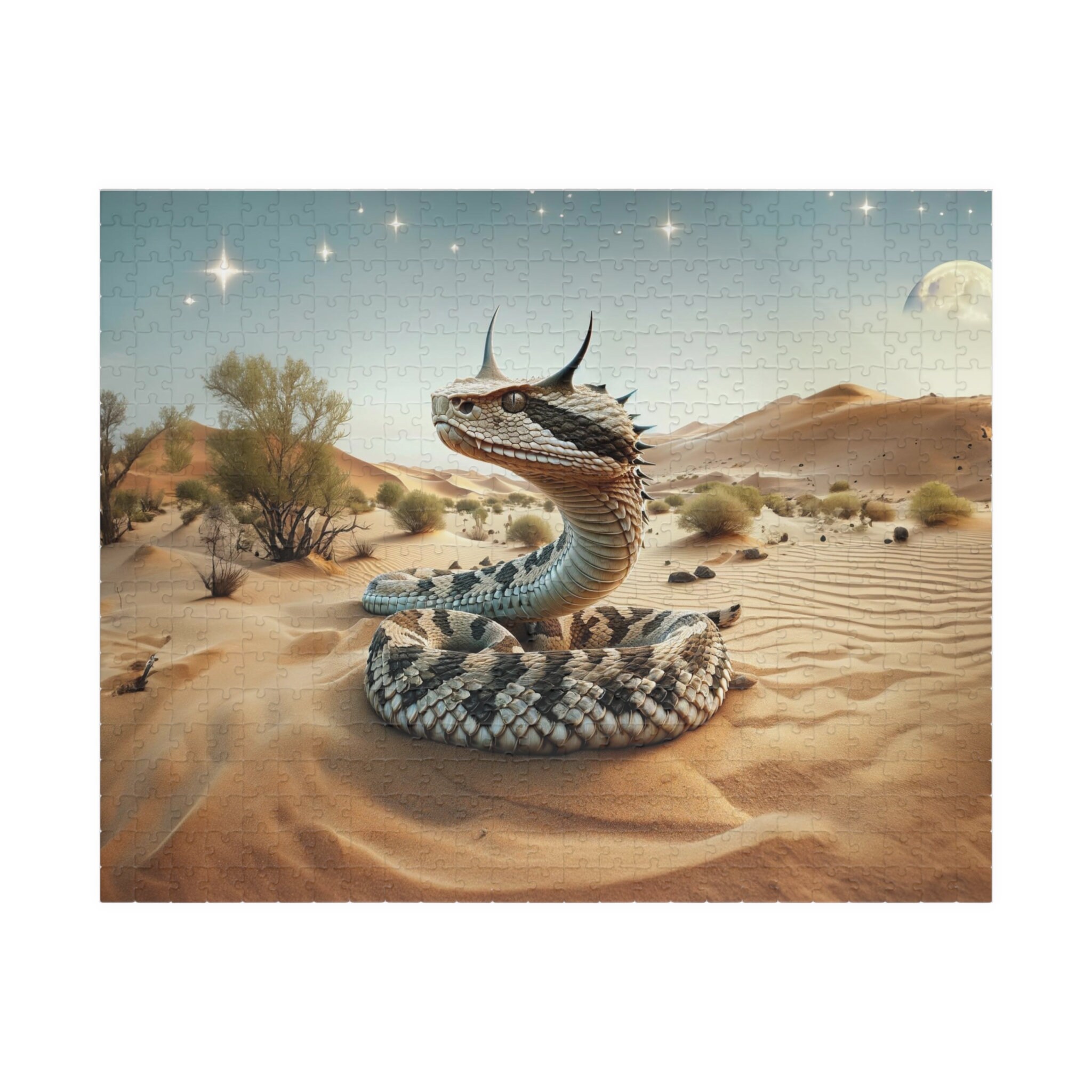 Horned Viper Snake in the Sahara Desert Puzzle 110, 252, 520, 1014 ...