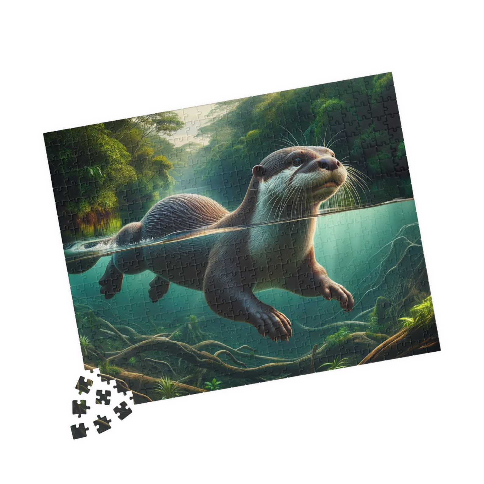 Giant River Otter Puzzle 110, 252, 520, 1014-piece - Etsy