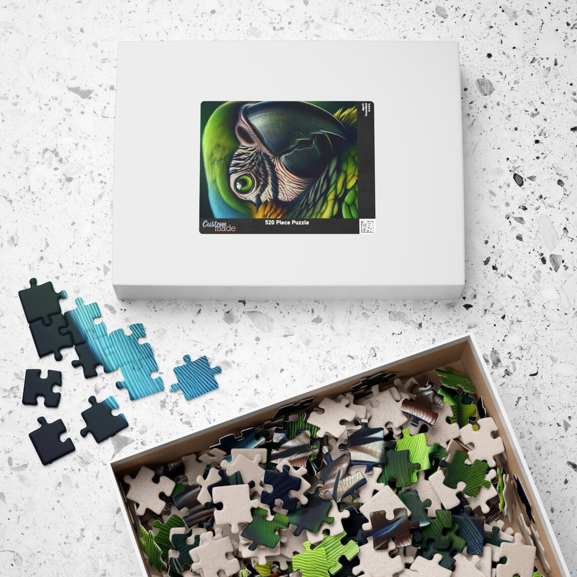 The Green Macaw Puzzle 110, 252, 520, 1014-piece - Etsy