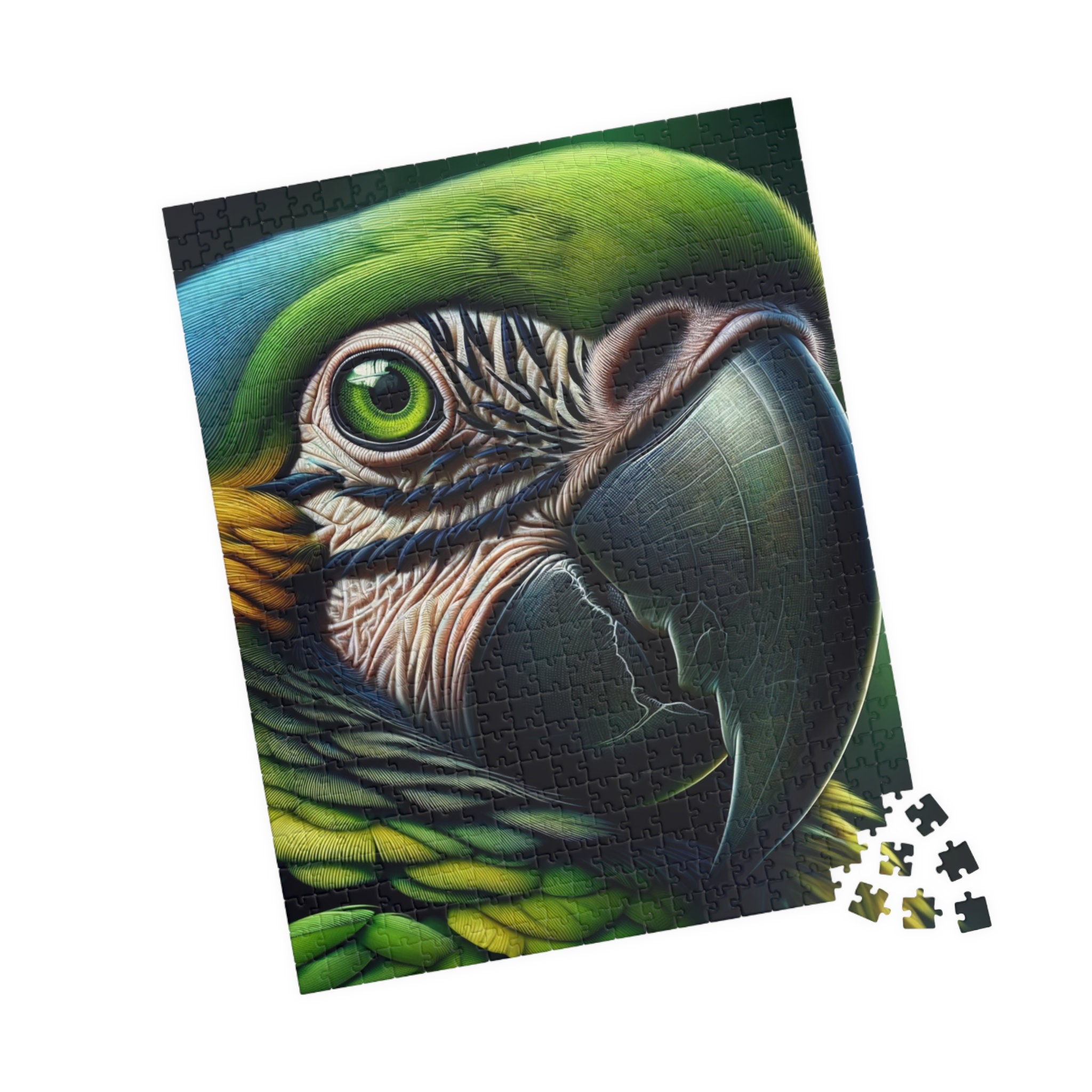 The Green Macaw Puzzle 110, 252, 520, 1014-piece - Etsy