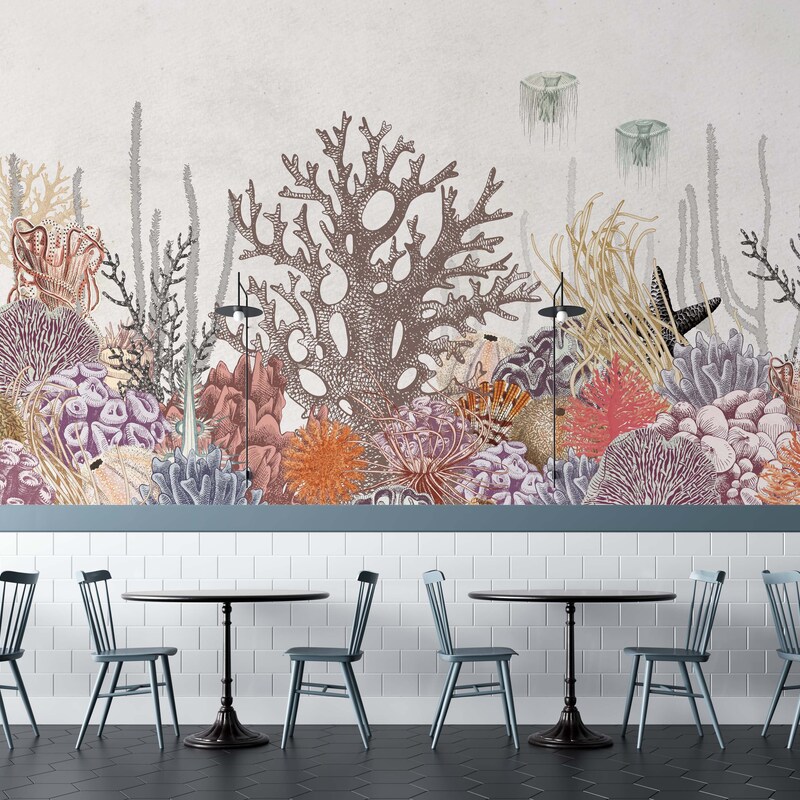 Coral Wallpaper - Etsy