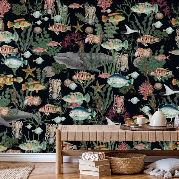 Fish Wallpaper - Etsy