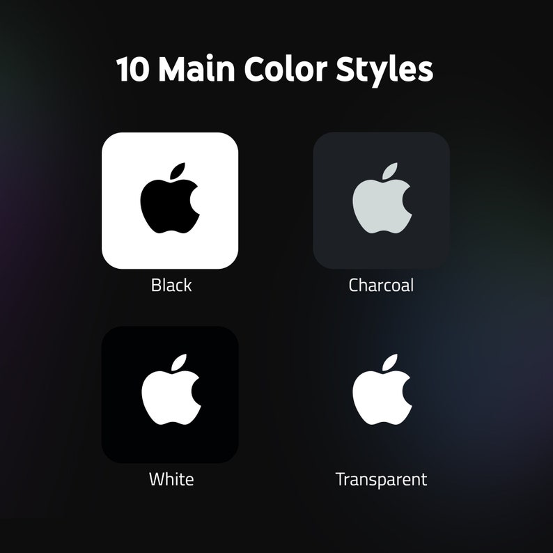 2500 Ios App Icons, Clean, Beautiful and Multi Colours, Icon Covers ...