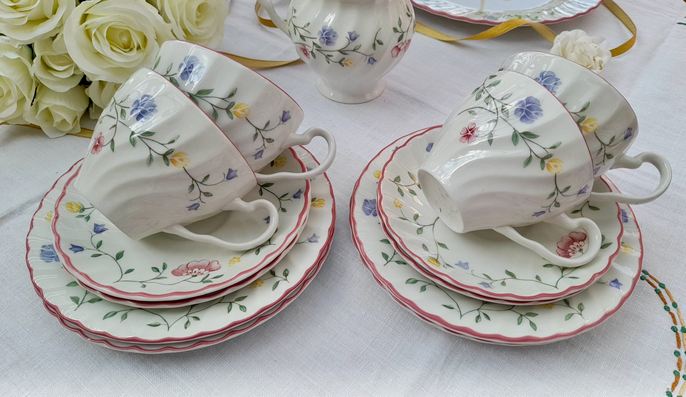 Johnson Bros. Vintage Afternoon Tea Set for 4 Summer Chintz - Etsy