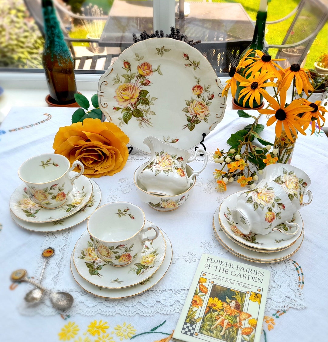 Royal Standard Vintage Afternoon Tea Set for Four Golden Celebration - Etsy