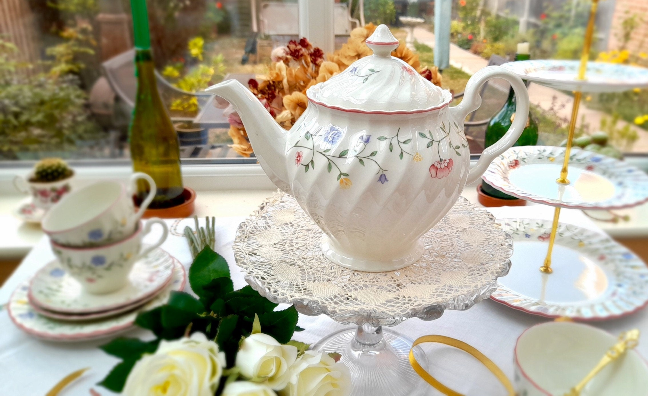 Johnson Bros. Vintage Afternoon Tea Set for 4 Summer Chintz - Etsy