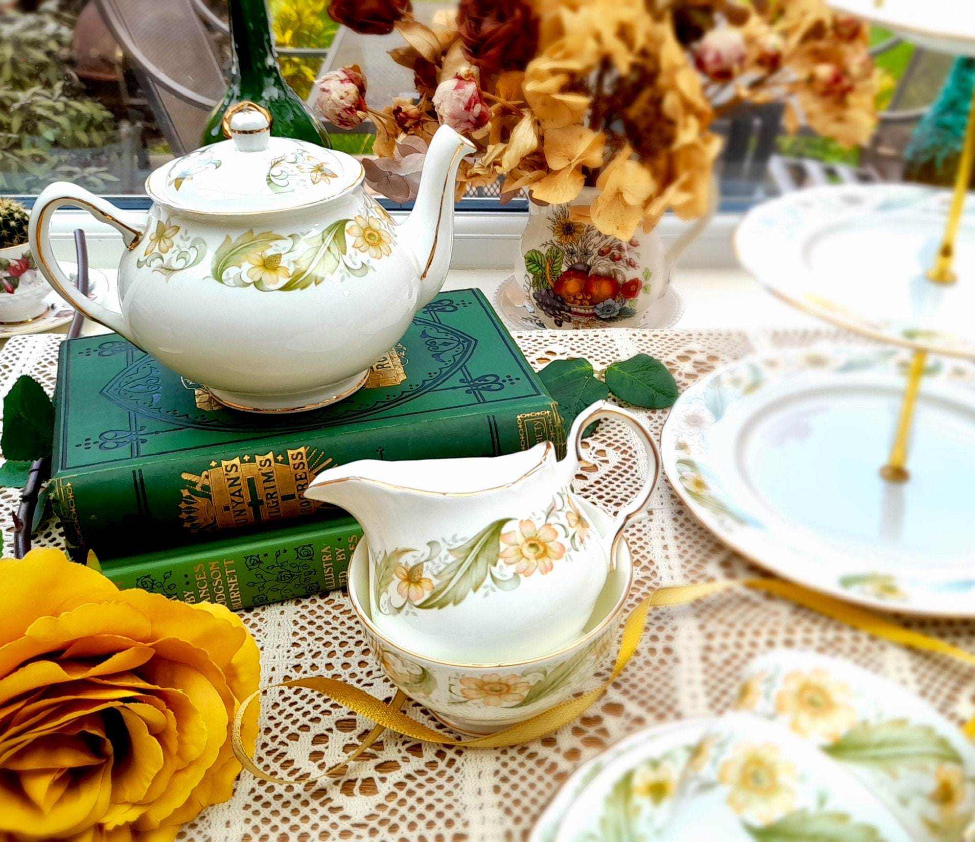 Duchess Vintage Afternoon Tea Set for Four Greensleeves - Etsy