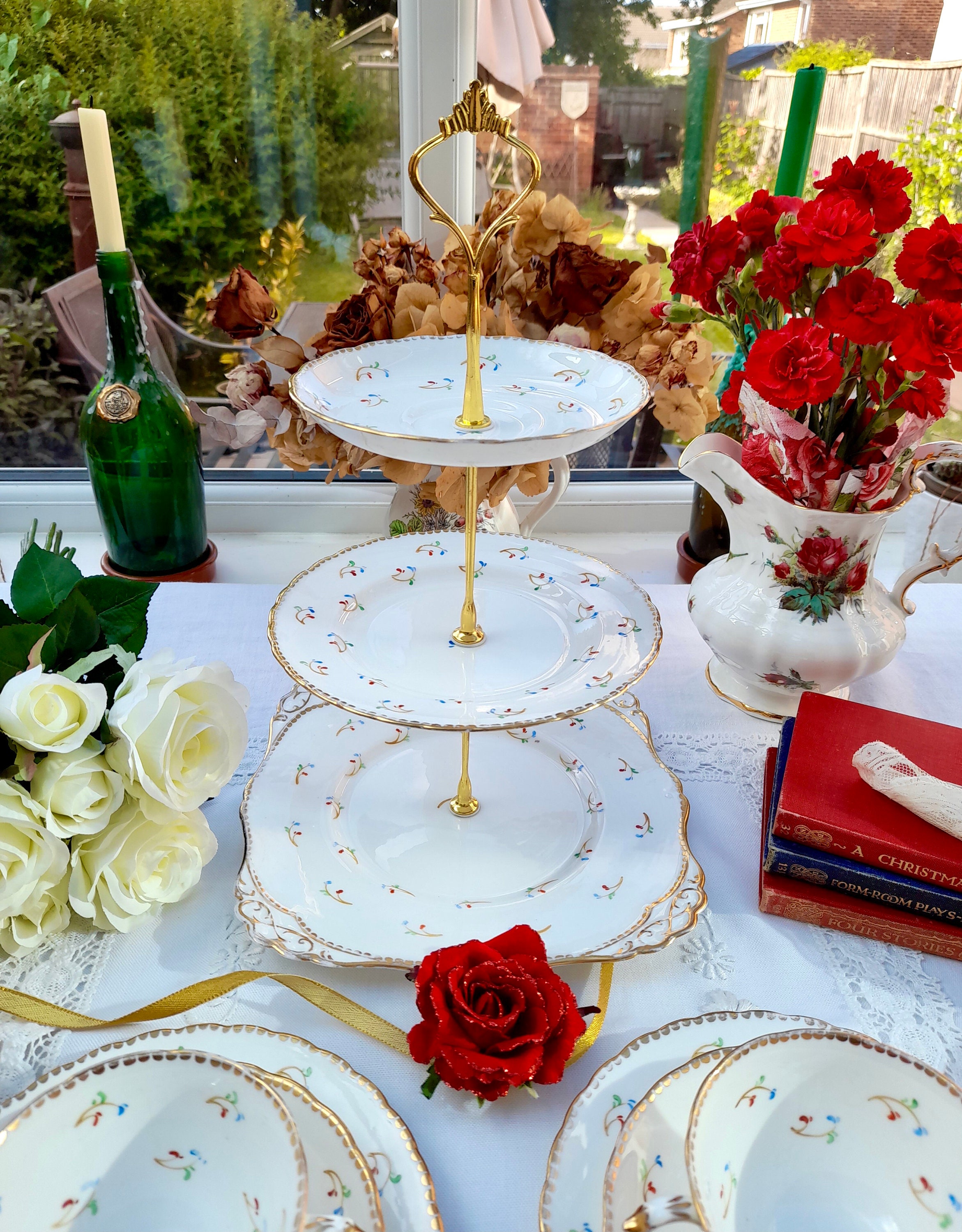 Tuscan Vintage Afternoon Tea Set for Two Springfield - Etsy