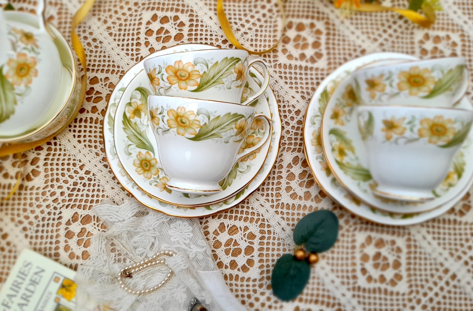 Duchess Vintage Afternoon Tea Set for Four Greensleeves - Etsy