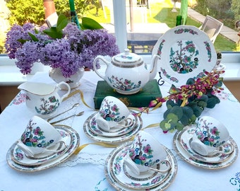 Tuscan Vintage Afternoon Tea Set for Two Springfield - Etsy