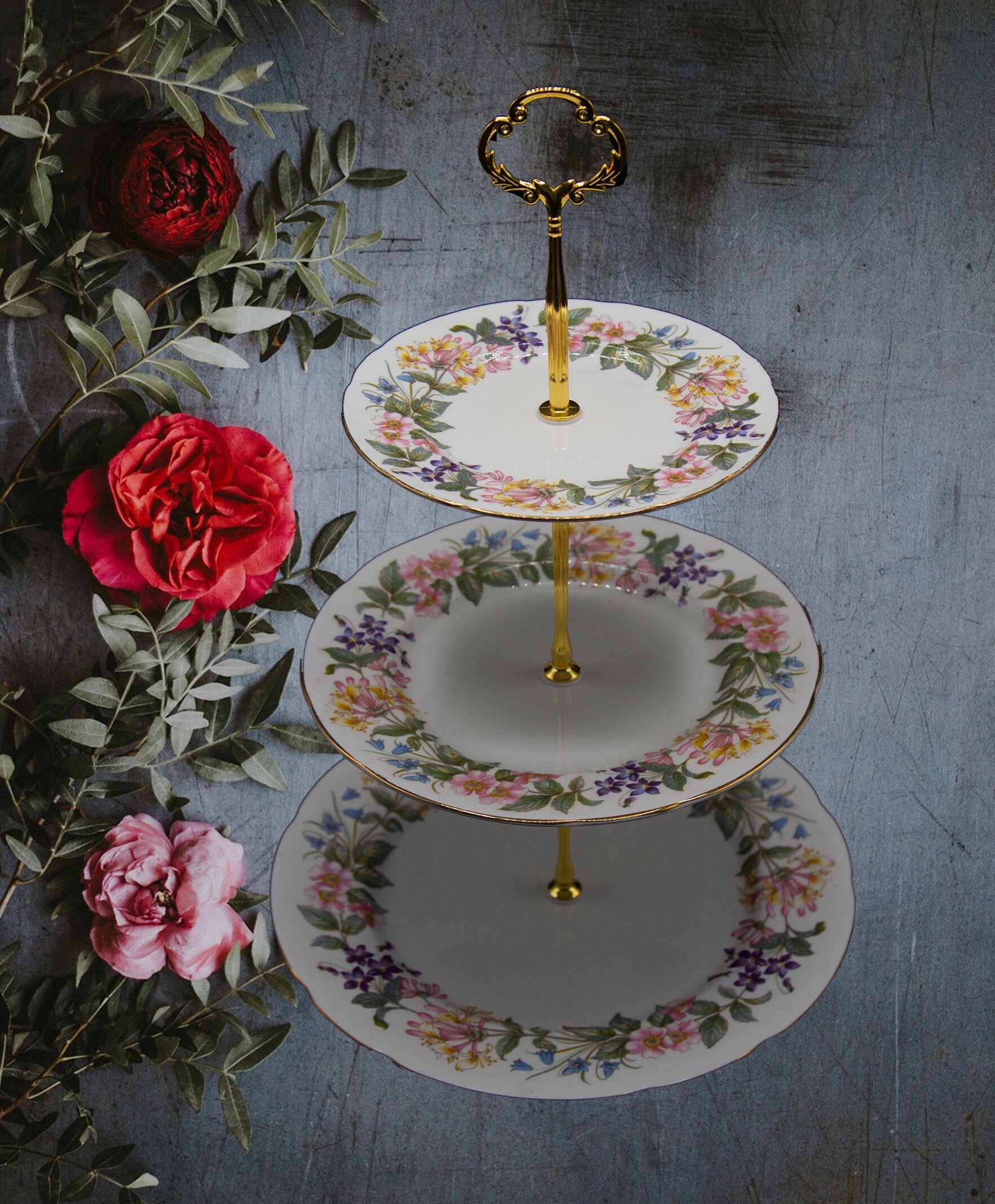 Paragon Country Lane Vintage Afternoon Tea Set for Four - Etsy