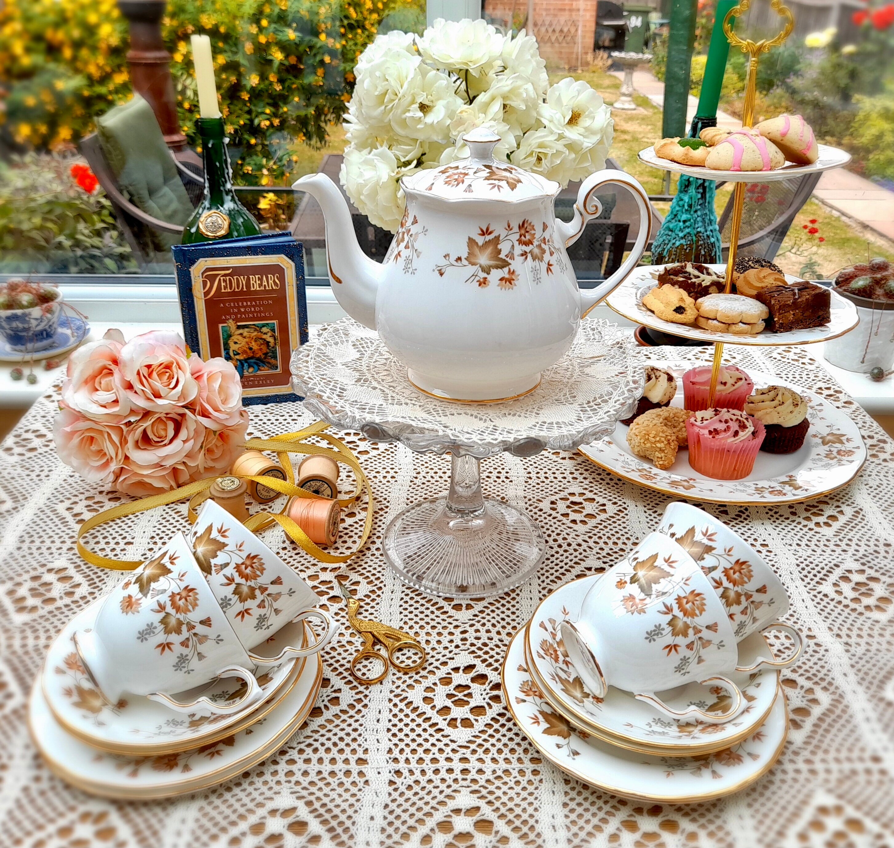 Colclough Bone China Vintage Afternoon Tea Set for Four Avon - Etsy