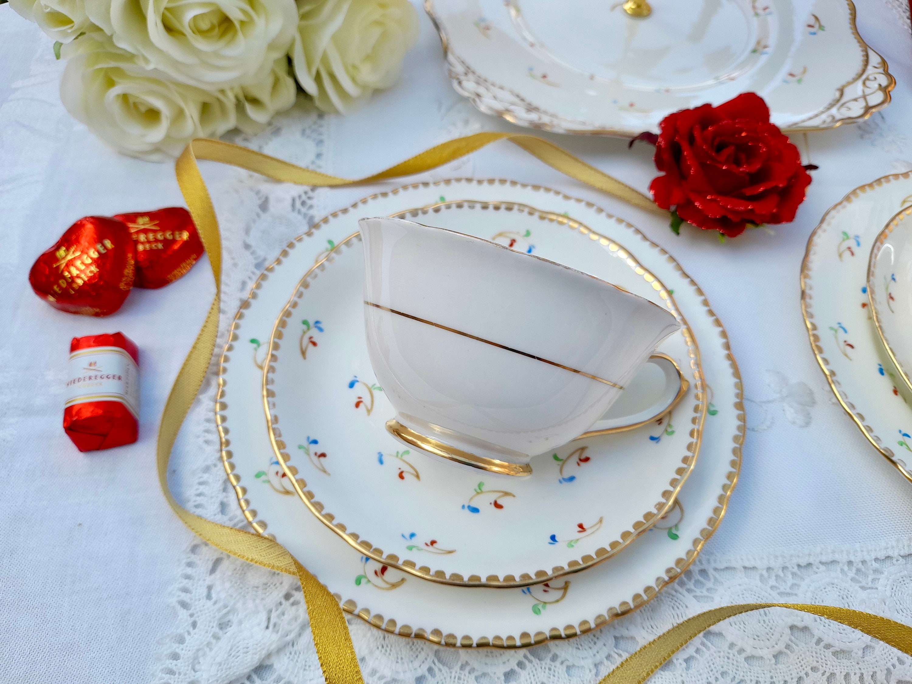 Tuscan Vintage Afternoon Tea Set for Four Springfield - Etsy