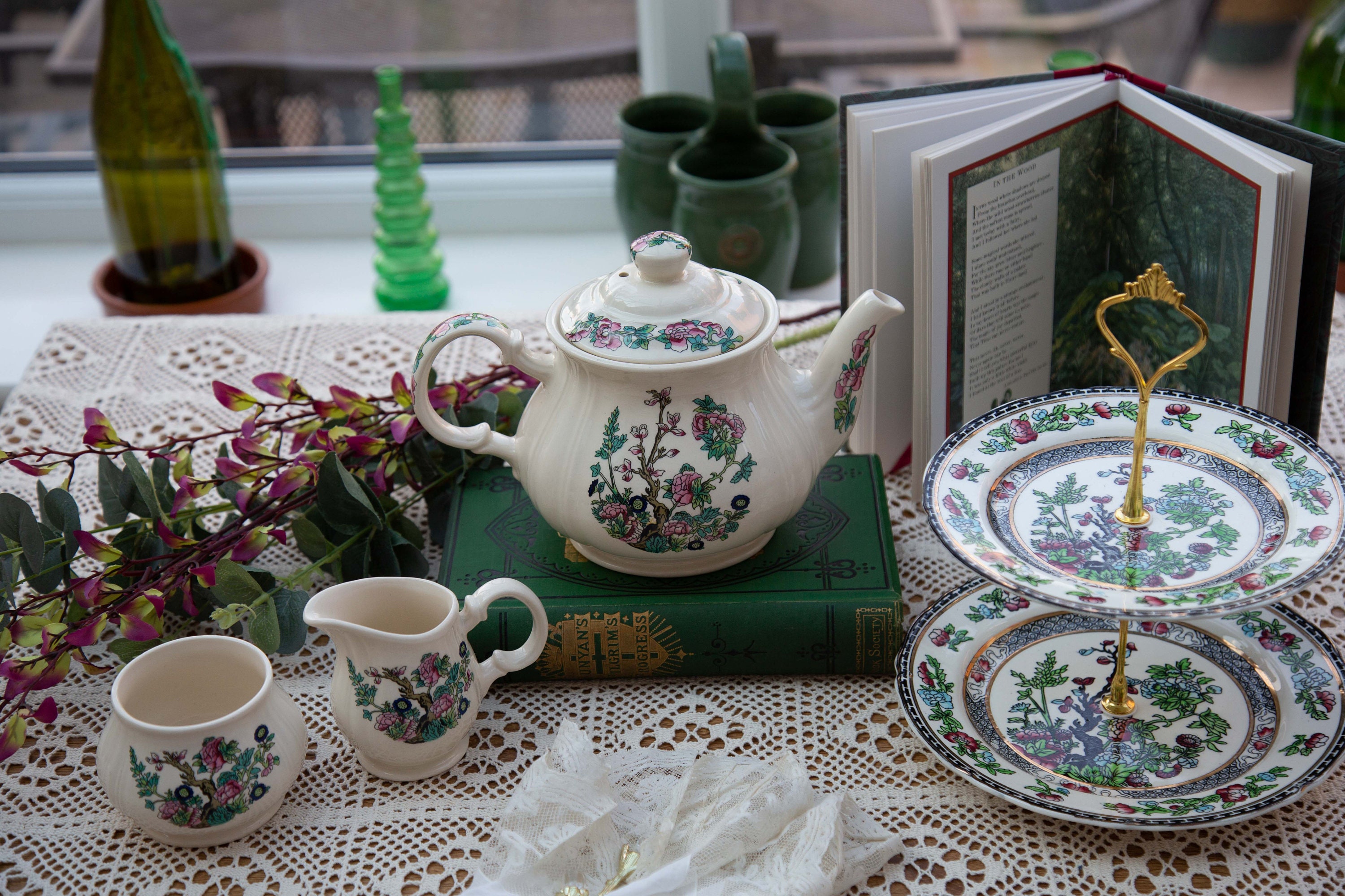 Sadler Stunning Vintage Afternoon Tea Set for Two Indian Tree - Etsy