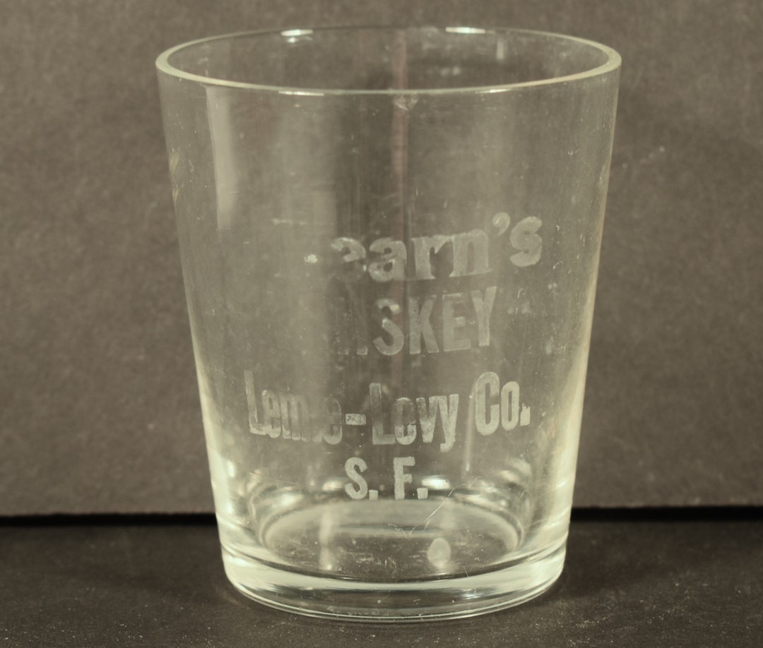 Pre-prohibition Antique Advertising Etched Label Shot Glass for O ...