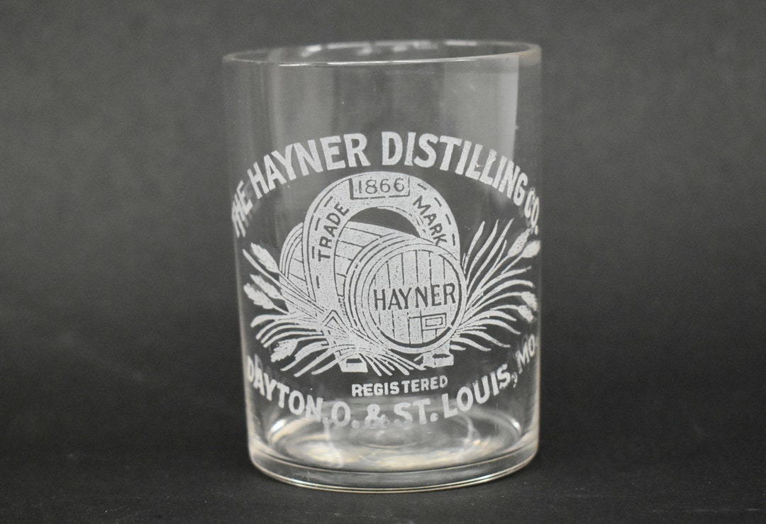 Pre-prohibition Antique Advertising Etched Label Shot Glass for the ...