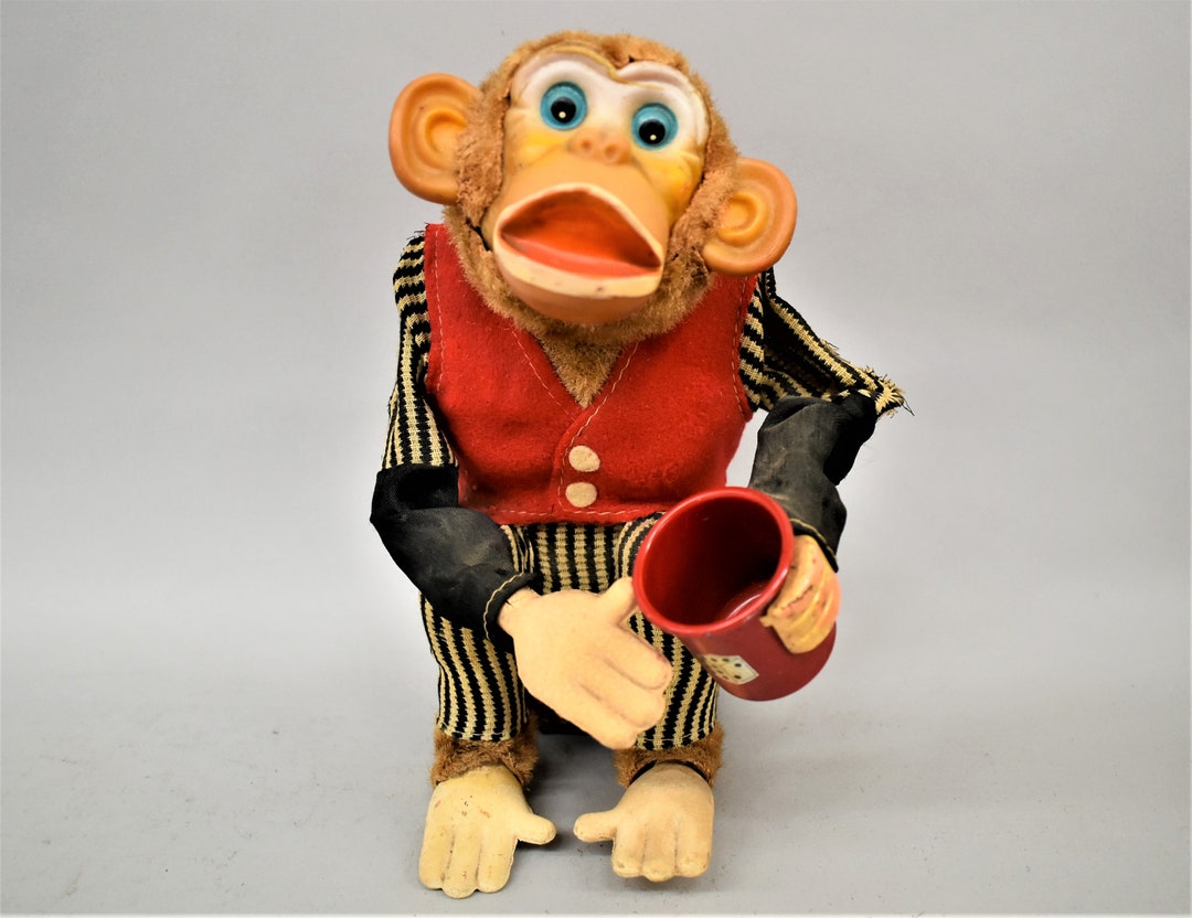 Vintage1950s Battery Operated Toy Monkey Crap Shooting Dice - Etsy