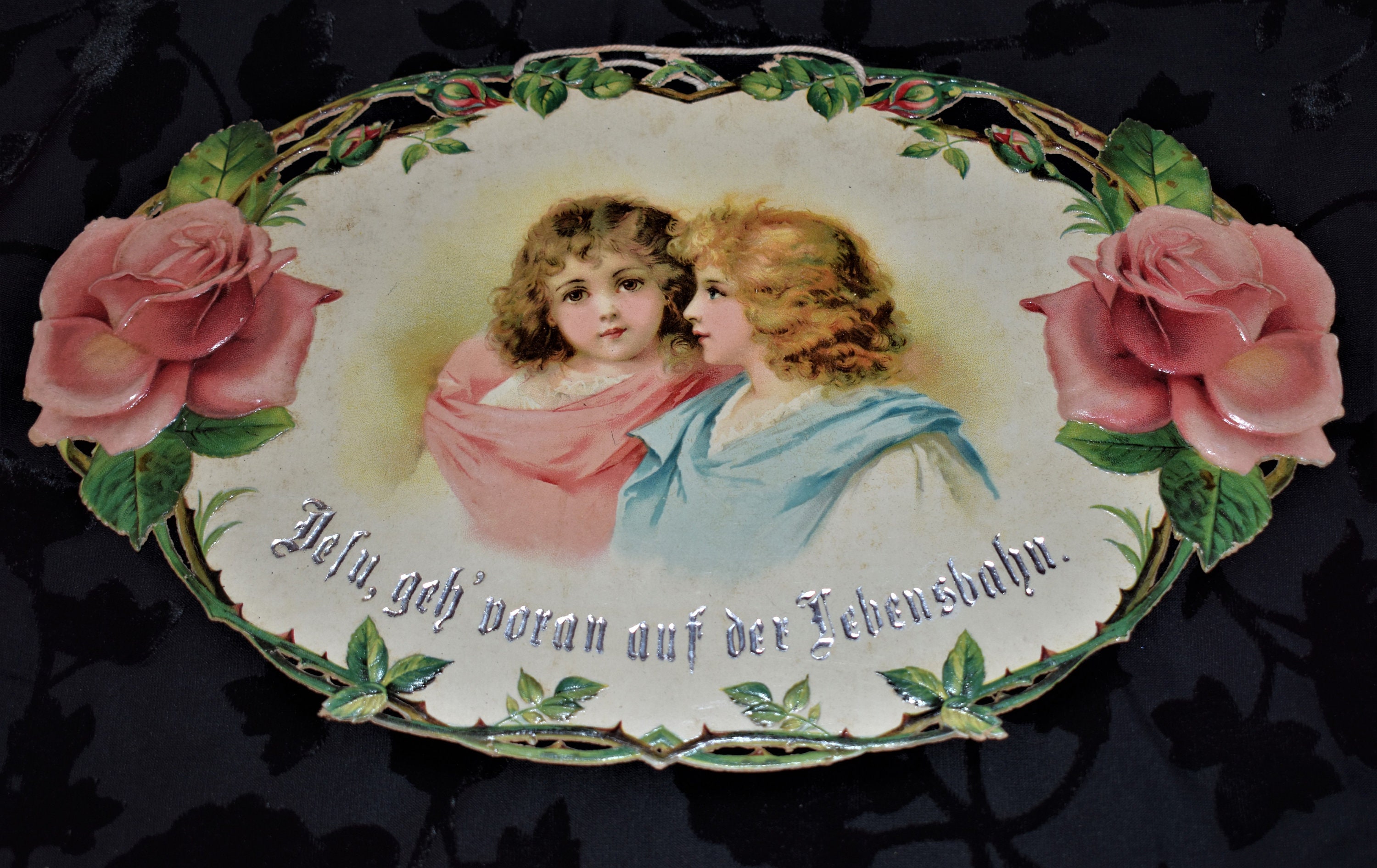 Antique Die Cut Cardboard String Hanging Sign - Etsy