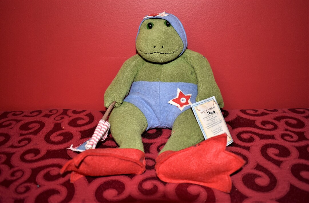 Vintage Bunnies by the Bay "speedo" Patriotic Pride Frog - Etsy