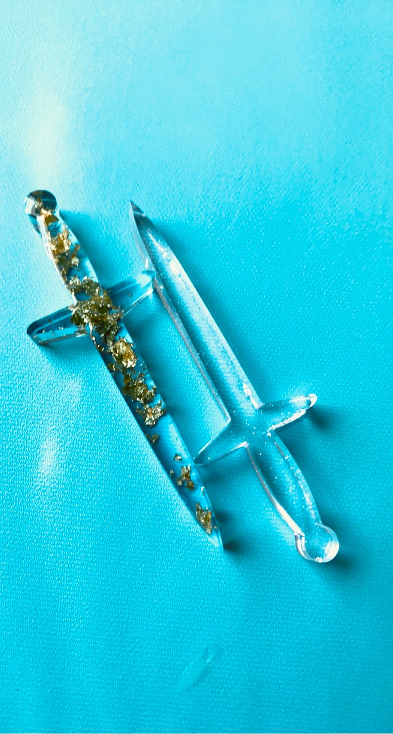 Fantasy Swords Resin Swords Gold Leaf Sword Art Sparkly - Etsy Australia