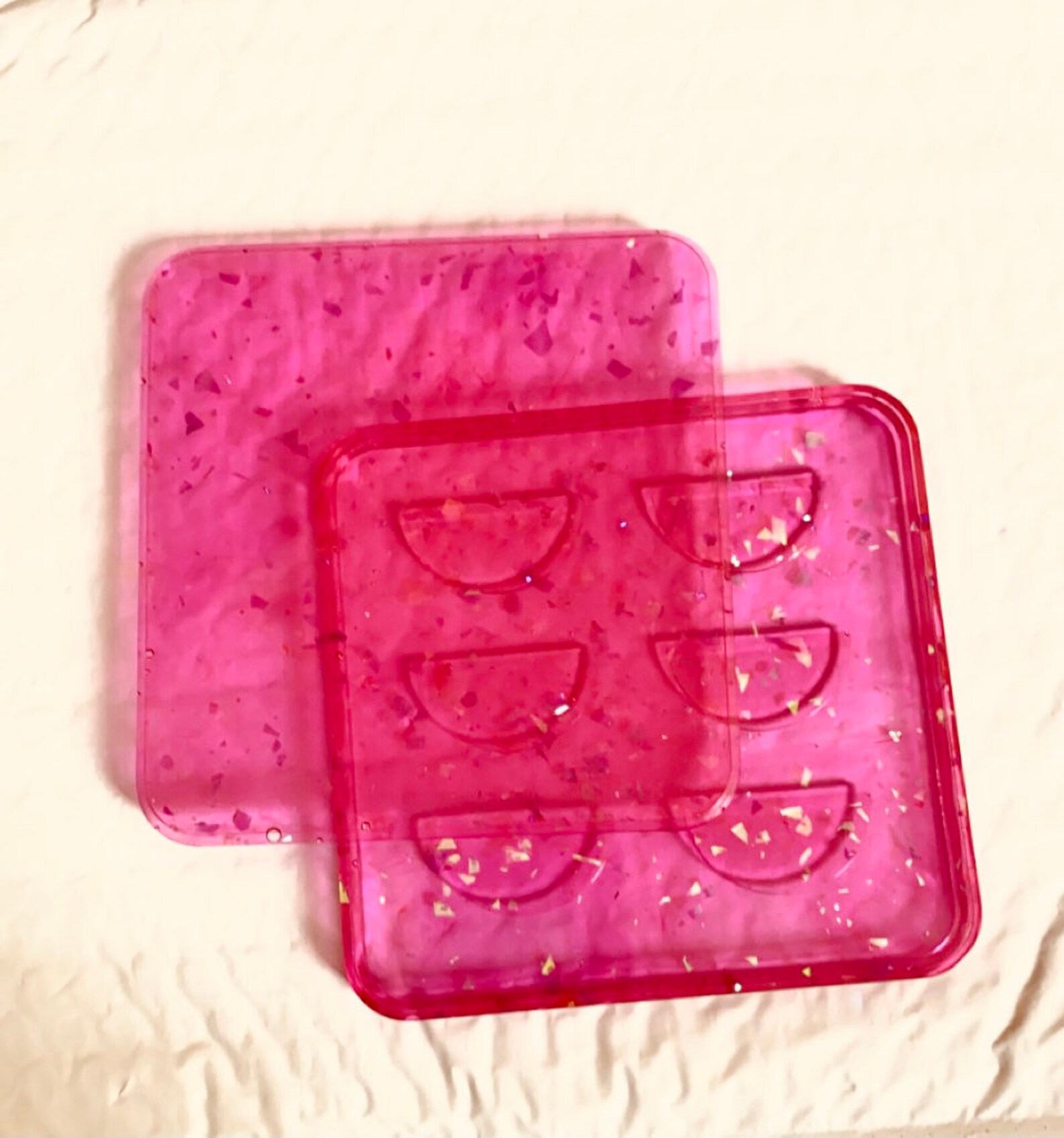 Sparkly Lash Trays eyelash Trays With Lid two Shapes - Etsy UK