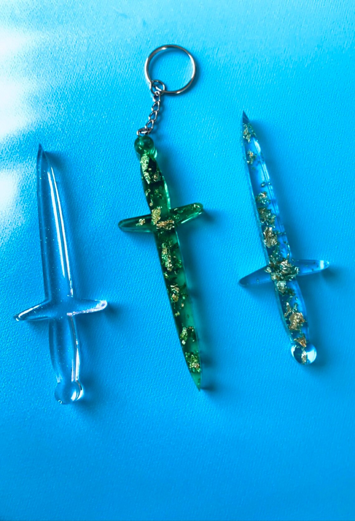 Fantasy Swords Resin Swords Gold Leaf Sword Art Sparkly - Etsy