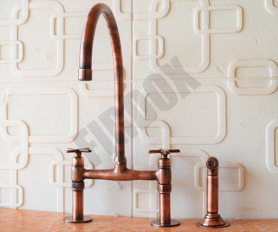 Copper Finish Kitchen Faucet